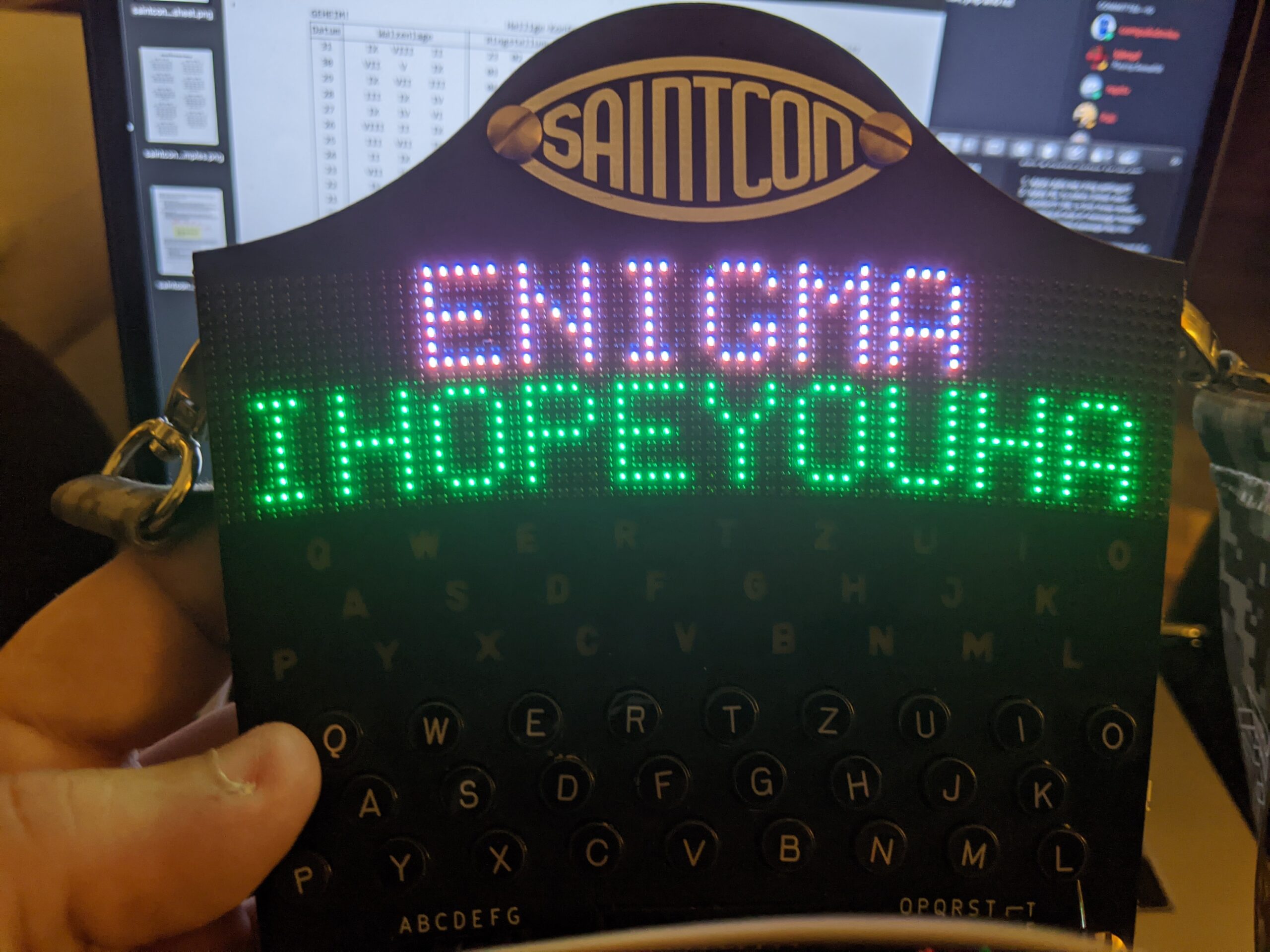 Mucking around with the 2019 SAINTCON Enigma Badge – DC540 Defcon Group